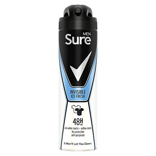 Sure Men Anti-Perspirant Ice Fresh - 6 x 150ml | RM Wholesale