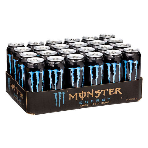 Monster Energy Absolute Zero - 24 x 500ml Cans | RM Wholesale