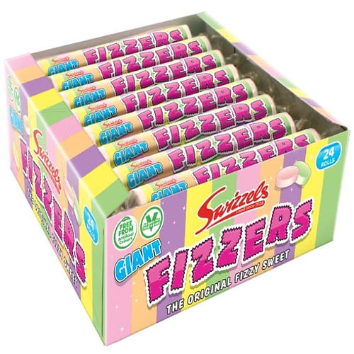 Swizzels Giant Fizzers Fizzy Sweets - 24 x 40g Packs | RM Wholesale