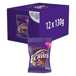 Cadbury Chocolate Eclairs - 12 x 130g Packs | RM Wholesale