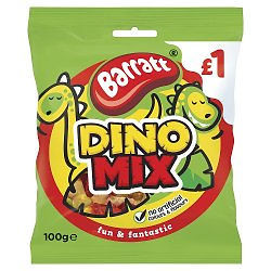 Barratt Dino Mix Sweets - 12 x 100g Packs | RM Wholesale