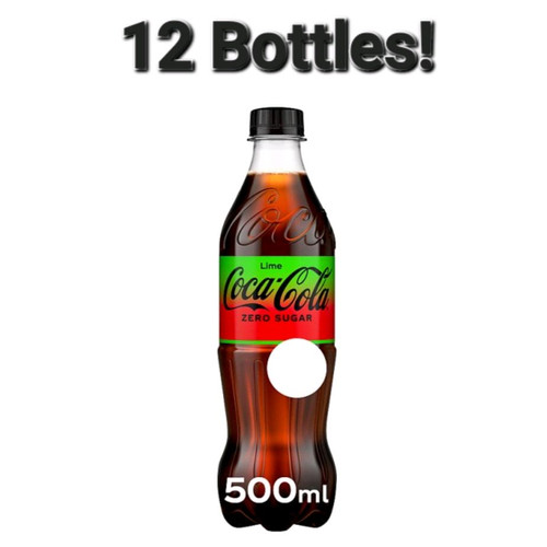 Coke Lime Zero NEW - 12 x 500ml Bottles - Coca Cola Zero Lime | RM ...