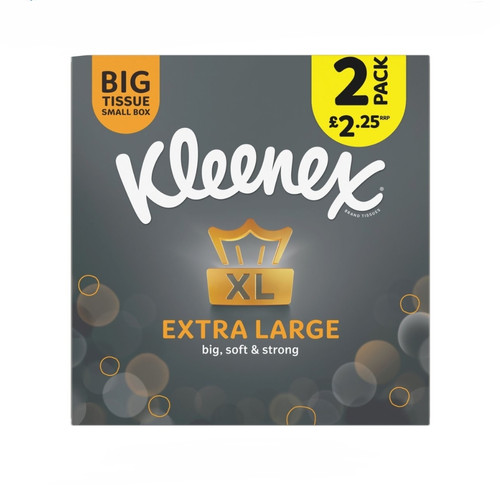 Kleenex Extra Large Tissues Compact - 6x Twin Pack | RM Wholesale