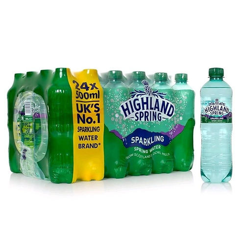 Highland Spring Sparkling Water - 24 x 500ml | RM Wholesale