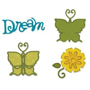 Sizzix Sizzlits Die Set 4PK - Butterfly Set #2 | Scrapbook Supply