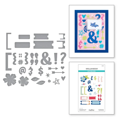 Spellbinders Punctuation & Icons Etched Dies from the Just Sayin ...