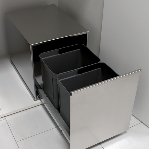 Sink-door delux stainless steel dustbin | CasaLux Home