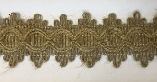 Jute Scalloped Flat Braid Trim | shopmyfabrics