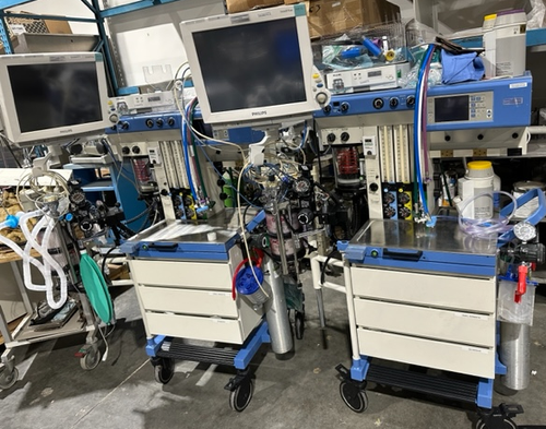 Drager Narkomed GS Anesthesia Machine with Phillips IntelliVue MP70 ...