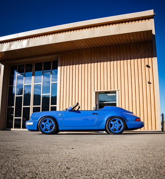 Porsche 964 Speedster Maritime Blue | Asphaltclassics