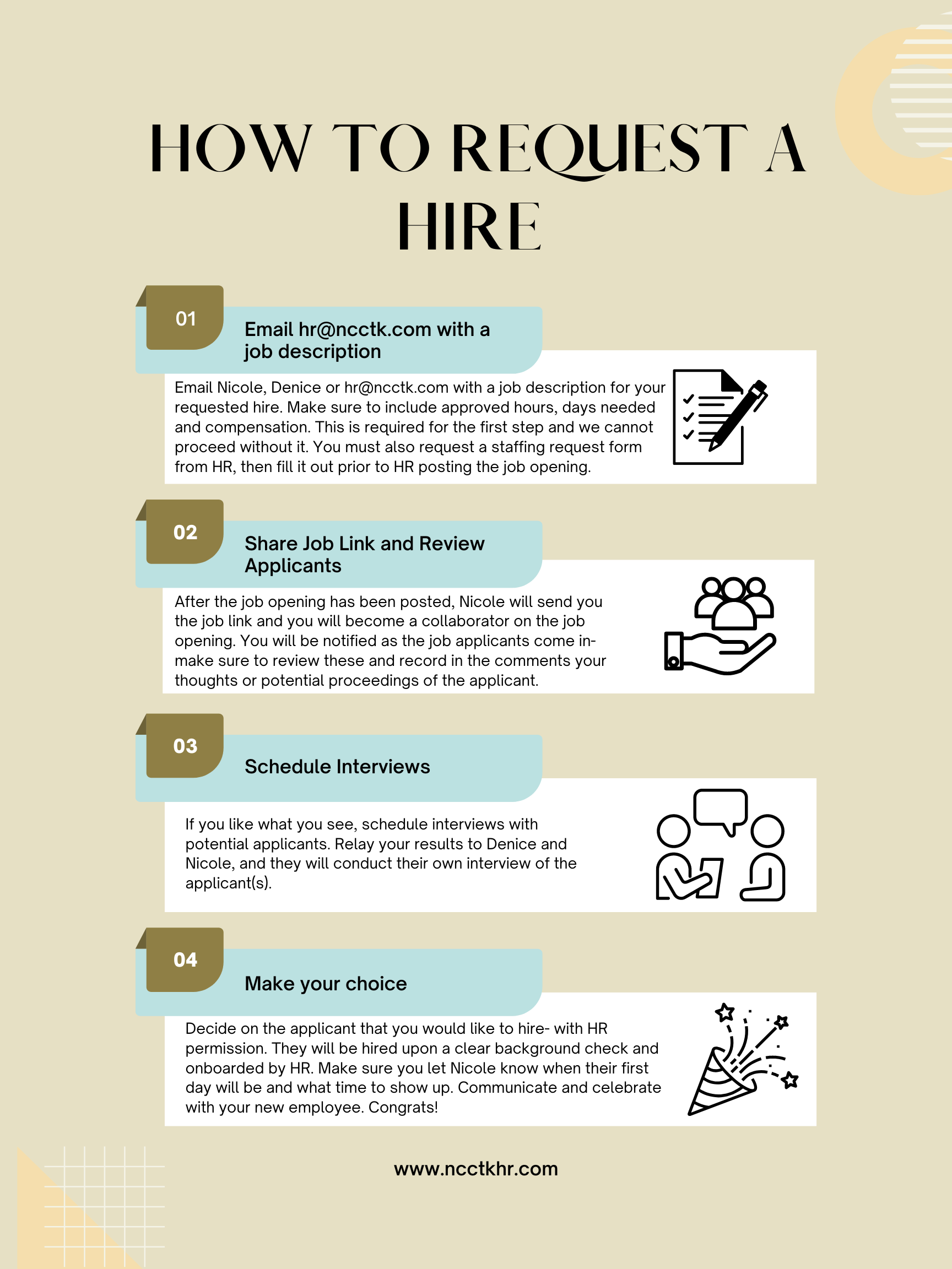 Request a Hire Snapshot Guide