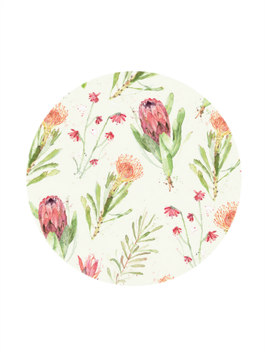 Fynbos Pattern - License Disc Sticker | CL Creative Studio