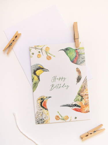 Happy Birthday Birds Card | CL Creative Studio