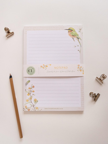 Bee-eater A5 Notepad | CL Creative Studio