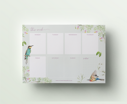 Bee-eater Weekly Planner - Printable | CL Creative Studio