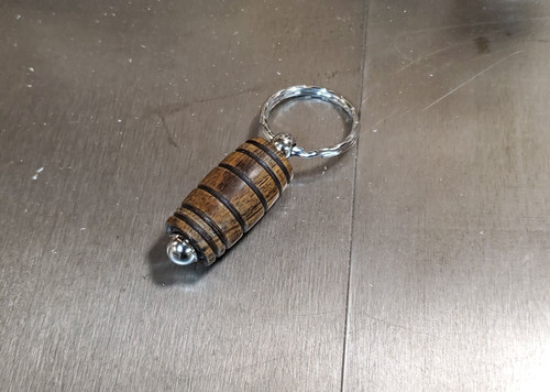 Whiskey Barrel Keychain | Two Maples Woodshop