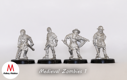 Medieval Zombies 1 (x4) | Medbury Miniatures