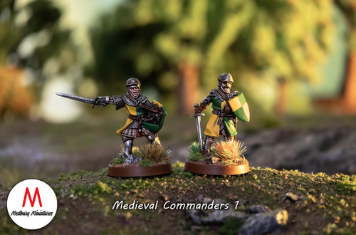 Medieval Commanders 1 (x2) | Medbury Miniatures
