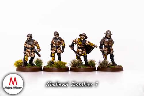 Medieval Zombies 1 (x4) | Medbury Miniatures
