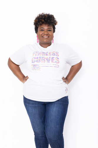 Fearless Curves Loading | White Tee Shirt | Fearless Curves Mag
