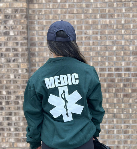 Dark Green EMS Core Fleece Sweatshirt | Event Medic