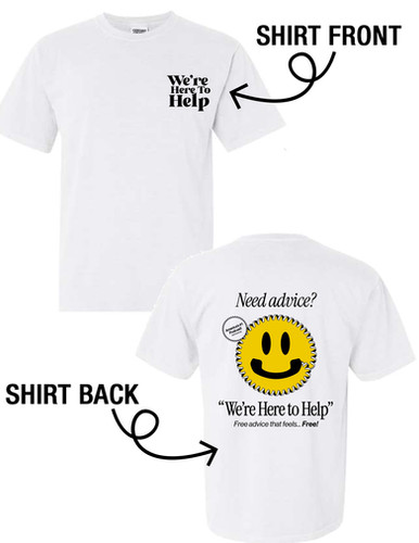 Smiley Phone Tee | We're Here To Help