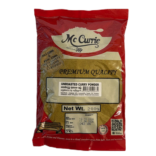 Curry Powder Unroasted McCurrie - 200g | SL Shop