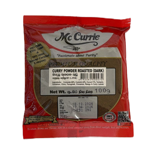 Curry Powder Roasted Dark McCurrie - 100g | SL Shop