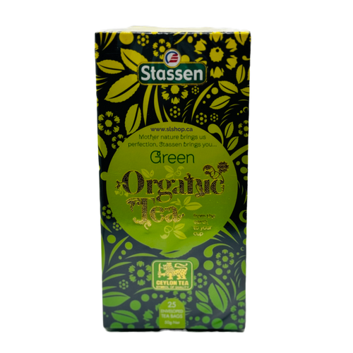 Organic Green Tea Stassen 25 Tea Bags - 50g | SL Shop