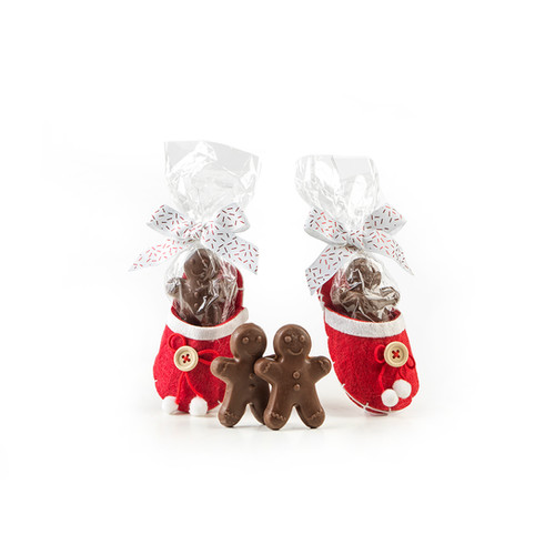 Felt Slipper with Choc Gingerbread Men - #2315 | Tri-Connect Inc.