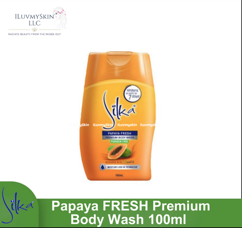 Silka Papaya FRESH Premium Body Wash 100ml | ILuvmySkin