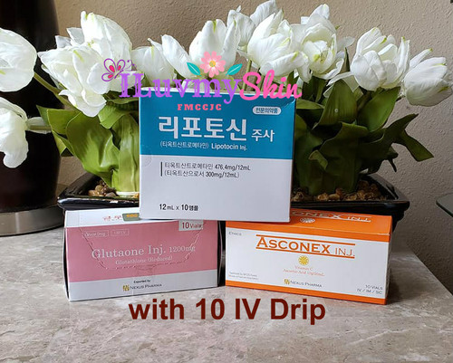 1 Box of SNOW WHITE IV Drip Glutathione TRIO SET with 10 IV Drip | FMCCJC