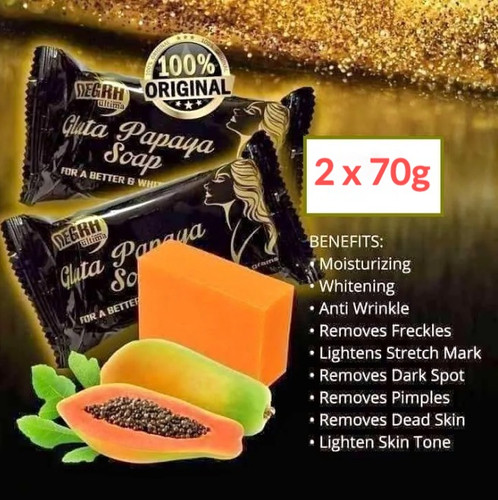 Negra Ultima Gluta Papaya Soap with Vitamin E and Niacinamide (2x70g ...