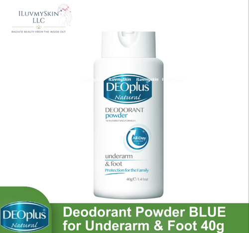 DEOplus Deodorant Powder for Underarm & Foot 40g | ILuvmySkin