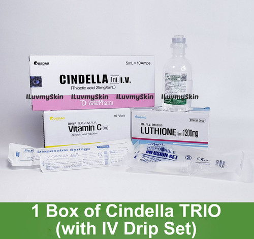 1 Box of CINDELLA Drip Glutathione TRIO (Complete Set) | ILuvmySkin