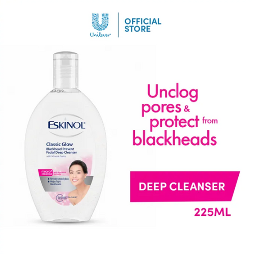 Eskinol CLASSIC GLOW BLACKHEAD PREVENT Facial Deep Cleanser 225ml ...