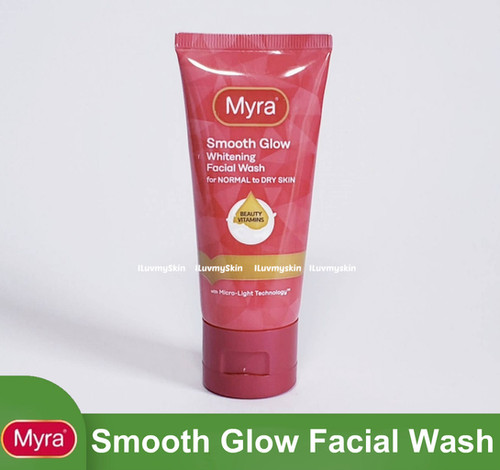 Myra Smooth Glow Whitening Facial Wash 50ml | ILuvmySkin