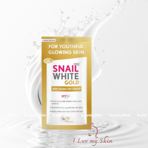 Snail White Gold Anti Aging Day Cream (7ml) (Sachet) | ILuvmySkin