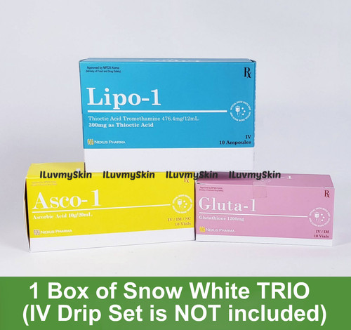 1 Box of SNOW WHITE Glutathione TRIO (NOT Set) | ILuvmySkin