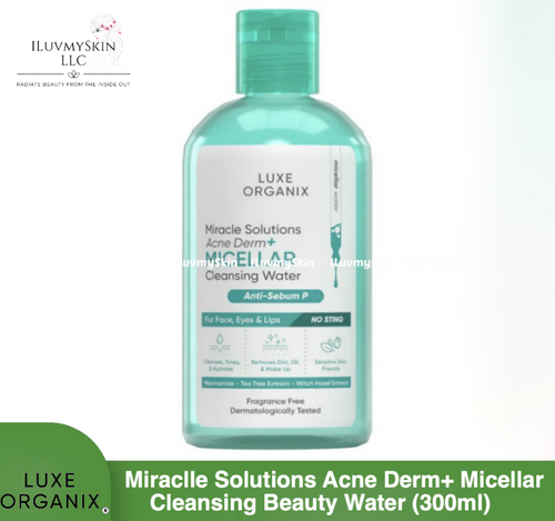 Luxe Organix Miracle Solutions Acne Derm+Micellar Cleansing Beauty ...