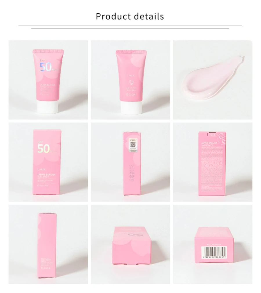 Japan Sakura Sunscreen Cream Protector SPF50 Facial Sun Block 50g ...