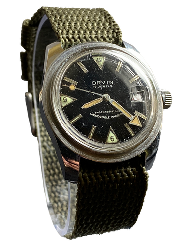 1970’s Orvin Gents Divers Watch | vintagewatchroom