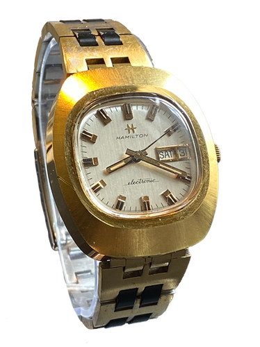 1970’s Hamilton Atlas Electronic Gents Watch on Bracelet | vintagewatchroom