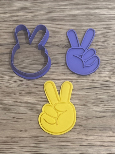 Peace Hand Sign Cutter+Stamp | KKC