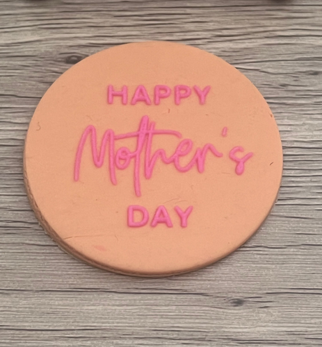 Happy Mother's Day Script Font Debosser Stamp | KKC
