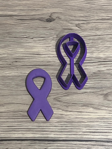 Cancer Ribbon Imprint Cutter | KKC