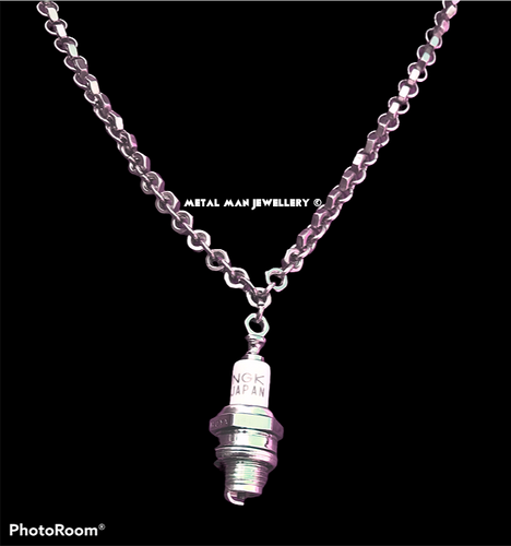 SPA - Spark Plug necklace | metalmanjewellery
