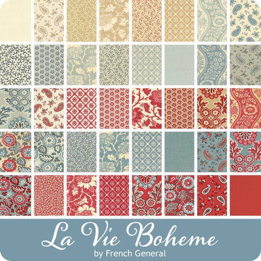 Pastry Shop Quilts | French General | Moda fabric Jelly Rolls Layer