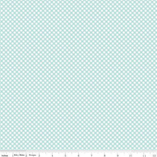 Daisy Fields 12486S Seafoam Gingham Riley Blake | Mysite