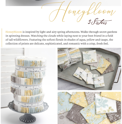 Honeybloom Moda 3 Sisters Fat 1/8th Bundle | Mysite